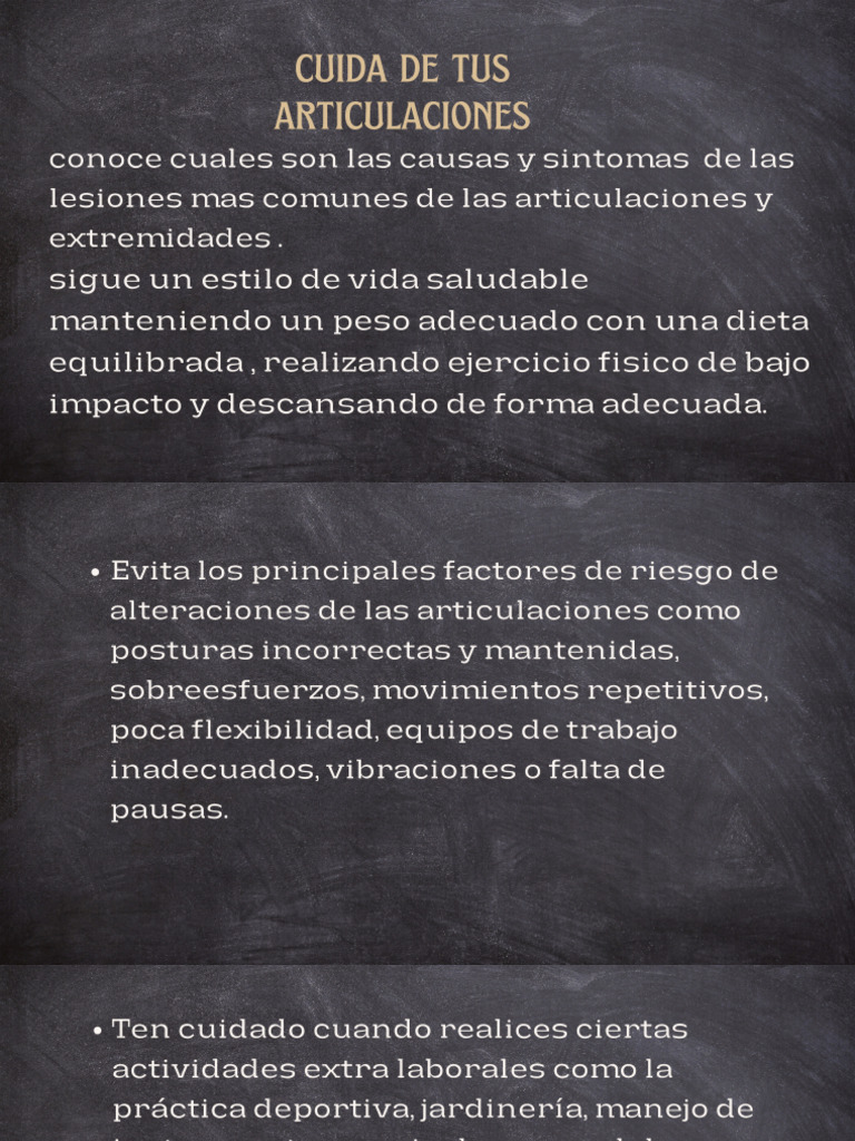 Cuida Tus Articulaciones | PDF Cuida Tus Articulaciones | PDF