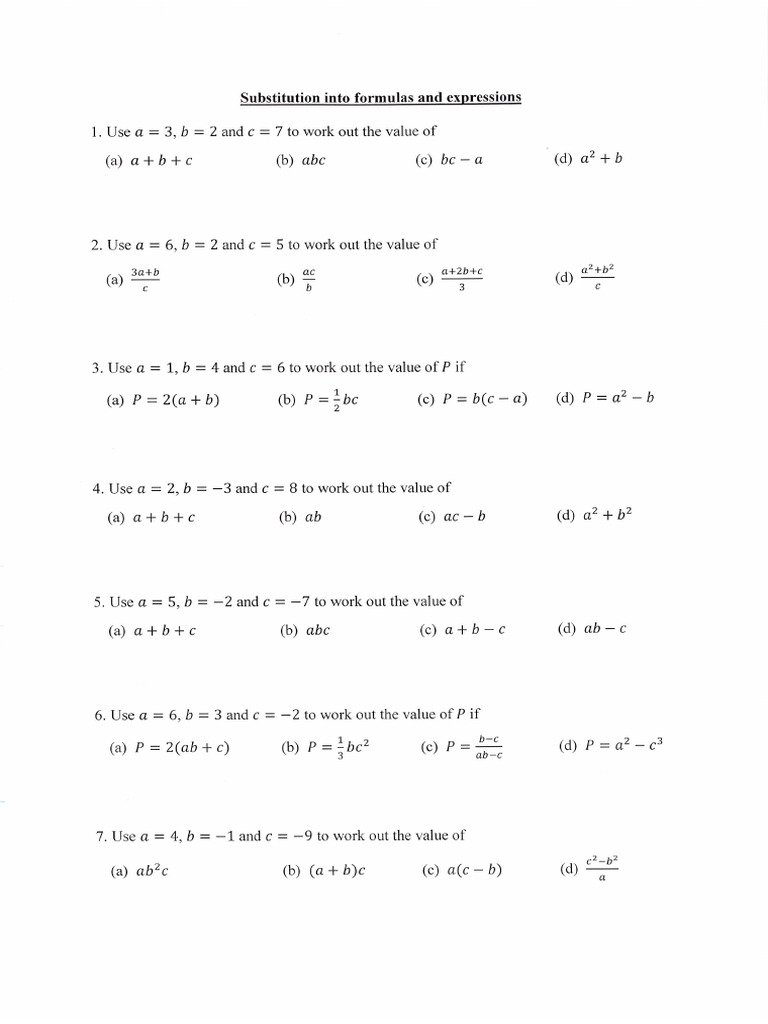 Algebraic Fraction Formulas and Expressions | PDF