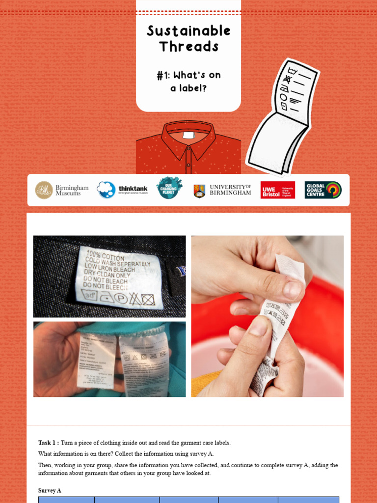 Understanding Clothing Care Labels and Materials | PDF | Rayon | Textiles
