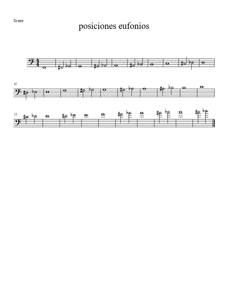 Posiciones Trombones | PDF