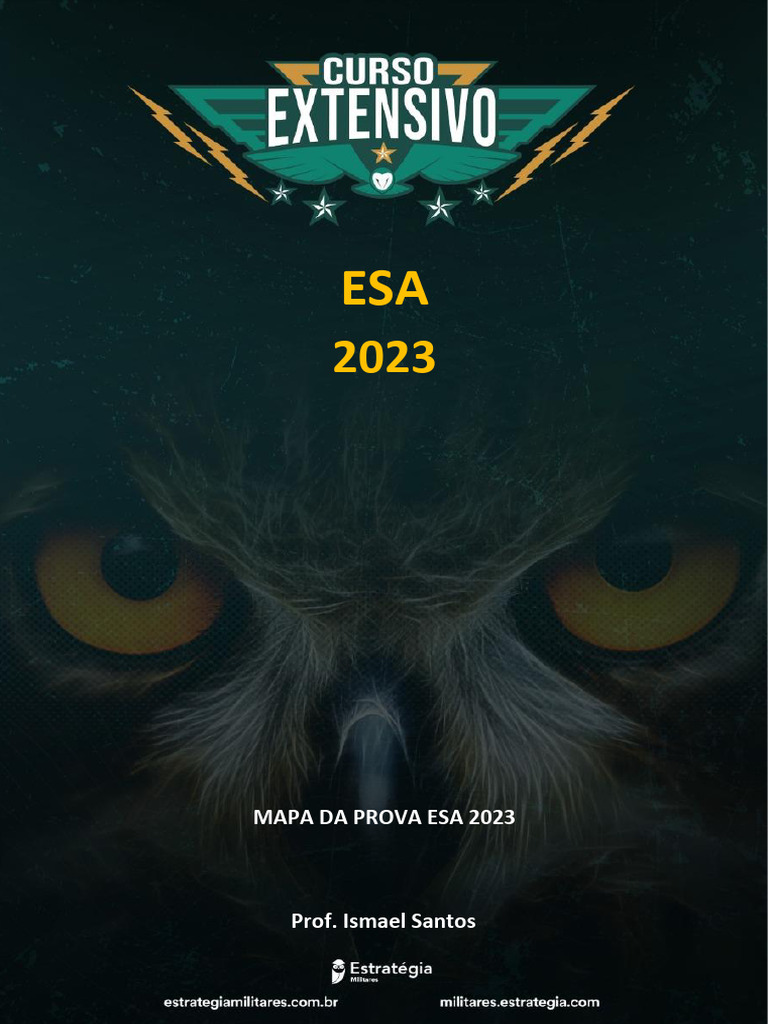 Mapa de Prova ESA 2023 - Matemática - Prof Ismael Santos | PDF ...