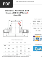 ASME B16.48 Spectacle Blind Flange Dimensions and Weight Chart | PDF ...