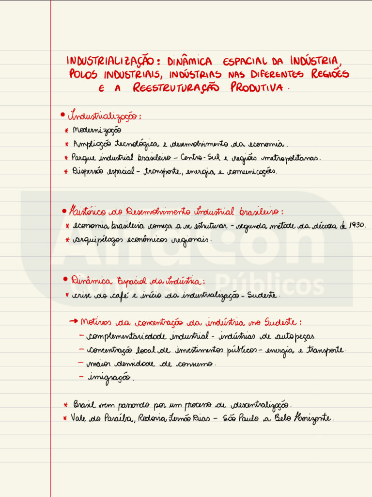 3.1 - Industrialização - Dinâmica Espacial Da Indústria, Polos ...