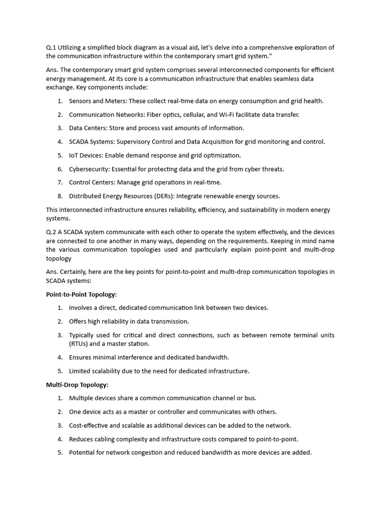 Assignment 3 Scada | PDF | Smart Grid | Electrical Grid