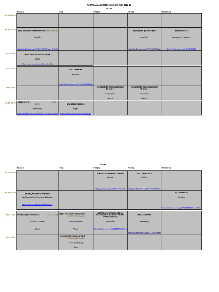 Teliko Programma 16-10-20 B | PDF