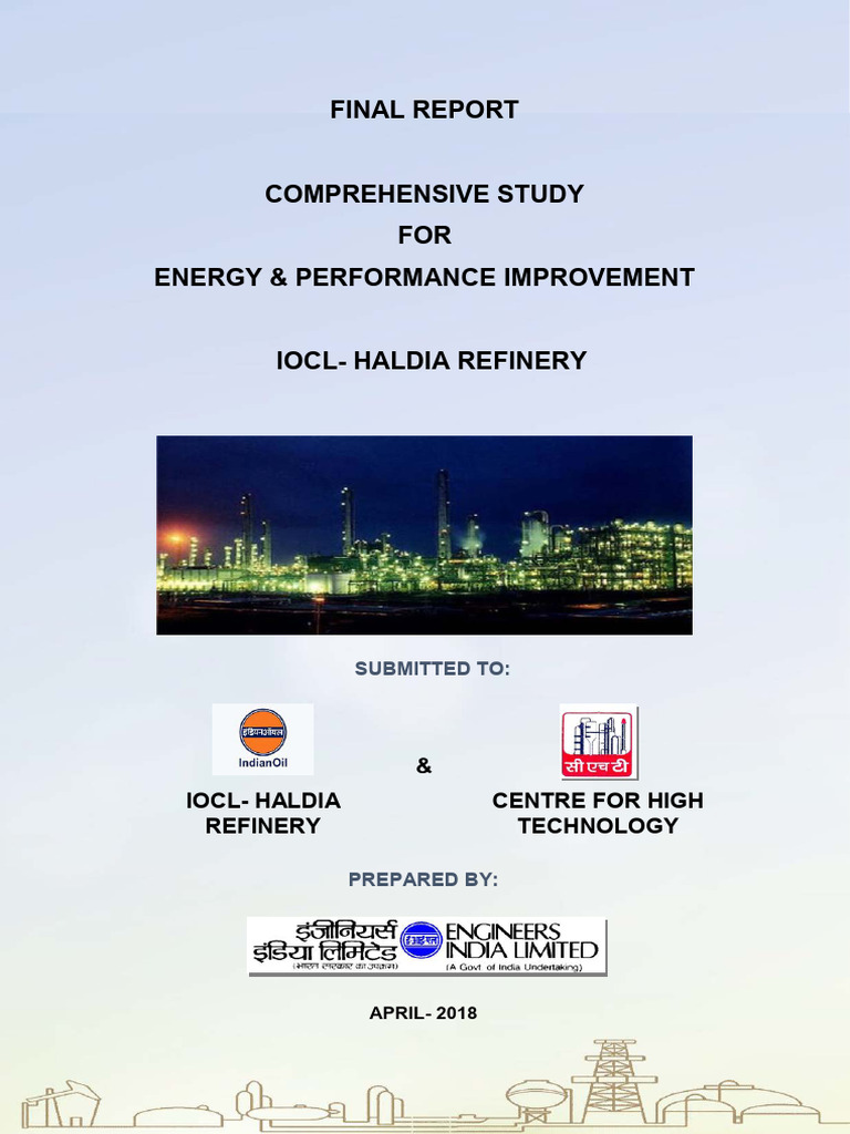 Eeis - Final Report (Rev.1) - Iocl HR | PDF | Boiler | Energy Conservation