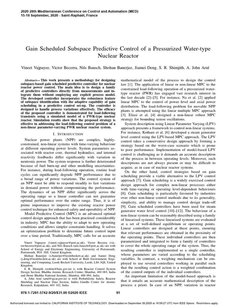 Major Project Base Paper | PDF | Nuclear Power Plant | Pressurized ...