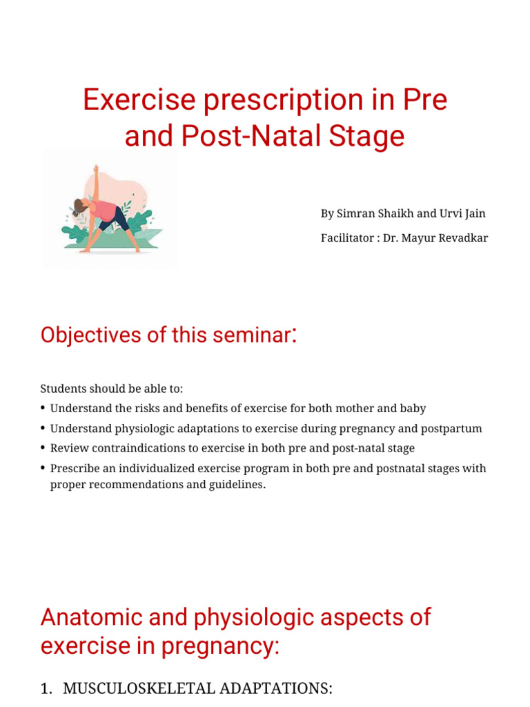 Postnatal Exercise Guidelines and Risks | PDF | Pregnancy | Postpartum Period