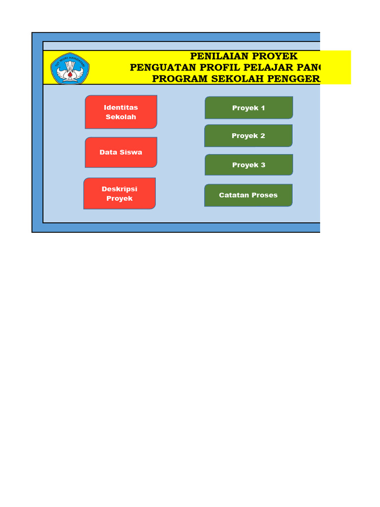 Isi Rapor Proyek Kegiatan - XLSM | PDF