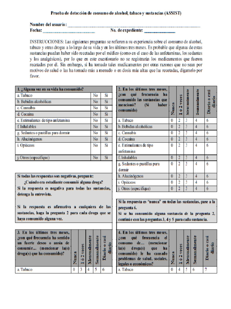 ASSIST Formato Aplicable | PDF