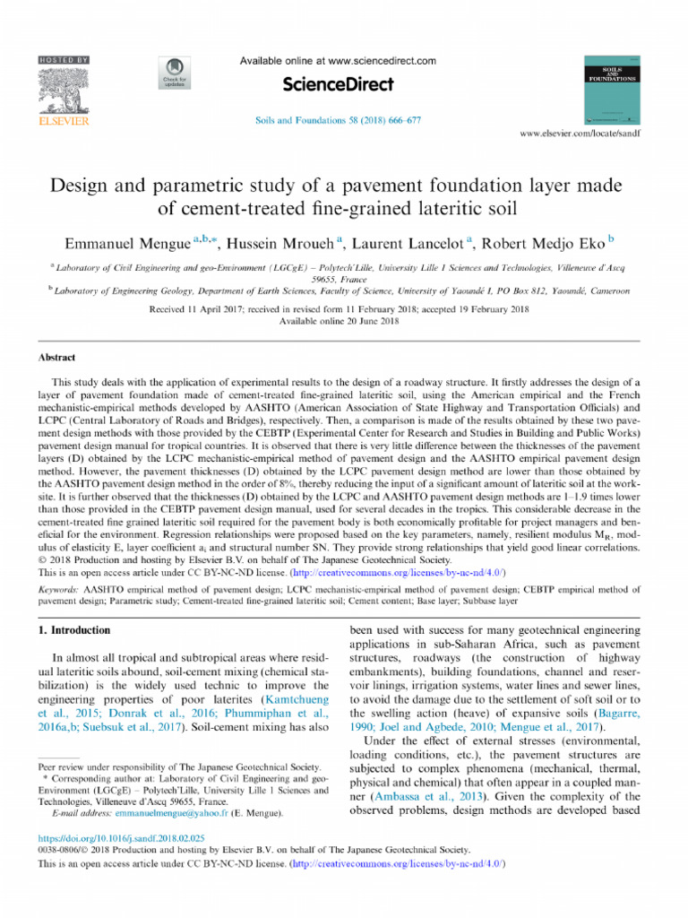 Design and Parametric Study of A Pavement Foundation Layer Made of ...
