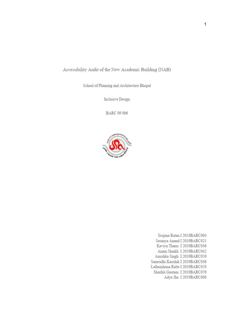 Inclusive Design - Audit Report | PDF