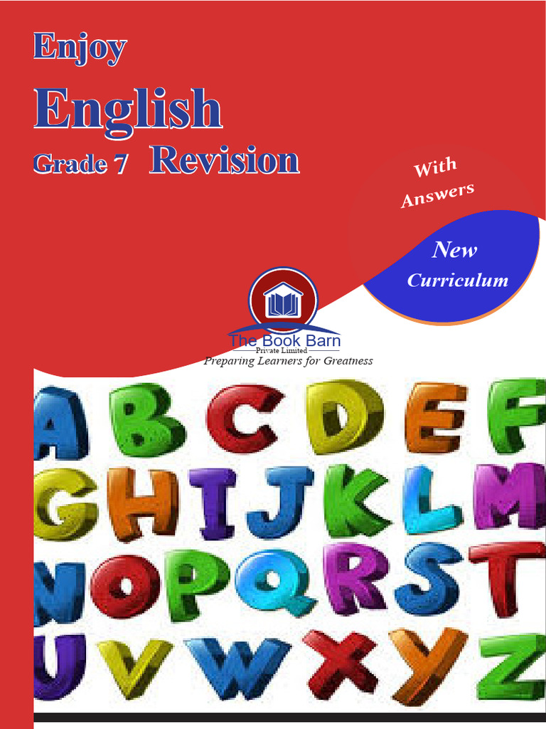 Enjoy English Grade 7 Revision Sample. | PDF | Road | Pedestrian