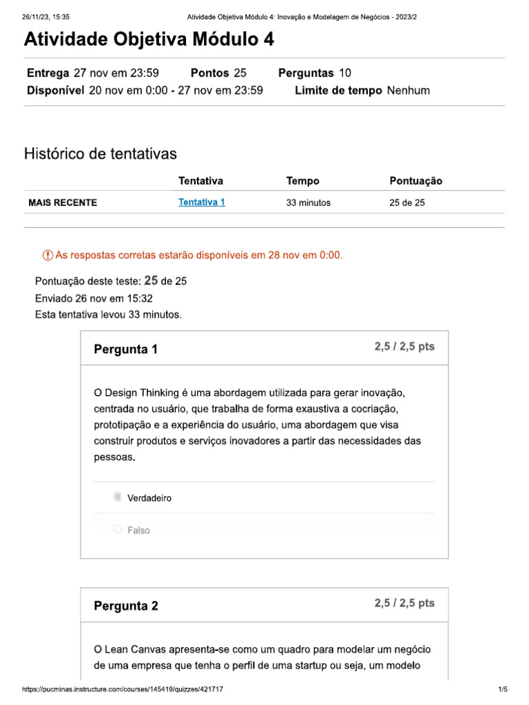 Atividade Objetiva Módulo 4 | PDF