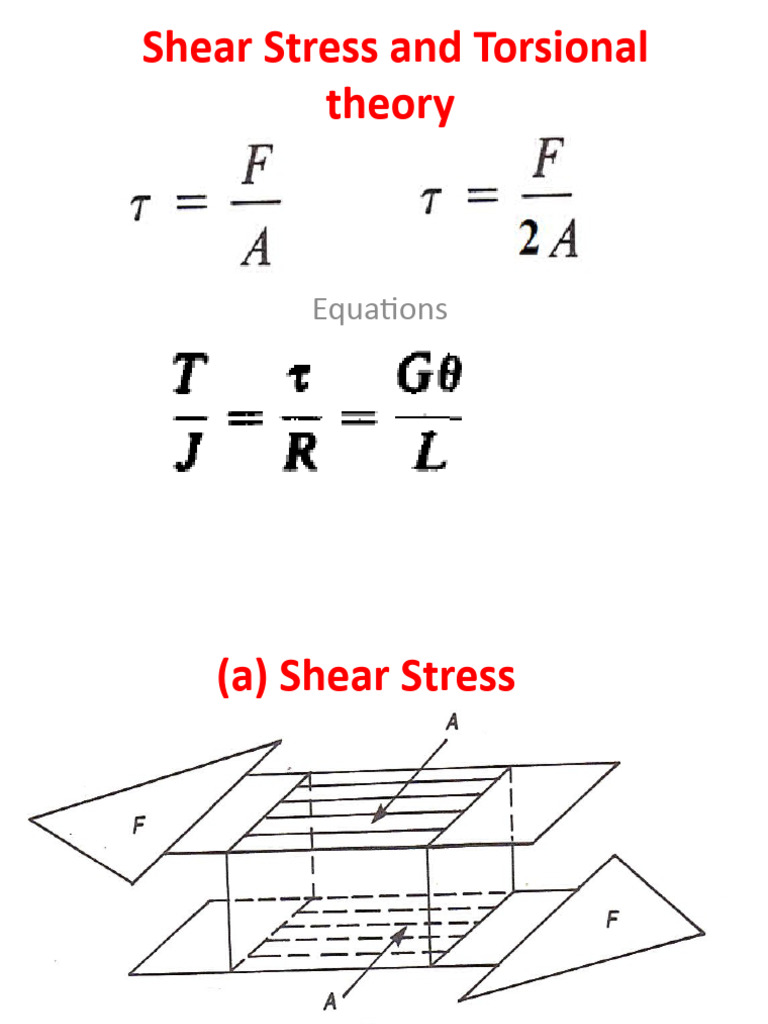 4 - Shear Stress Torsion and Tutorial | PDF