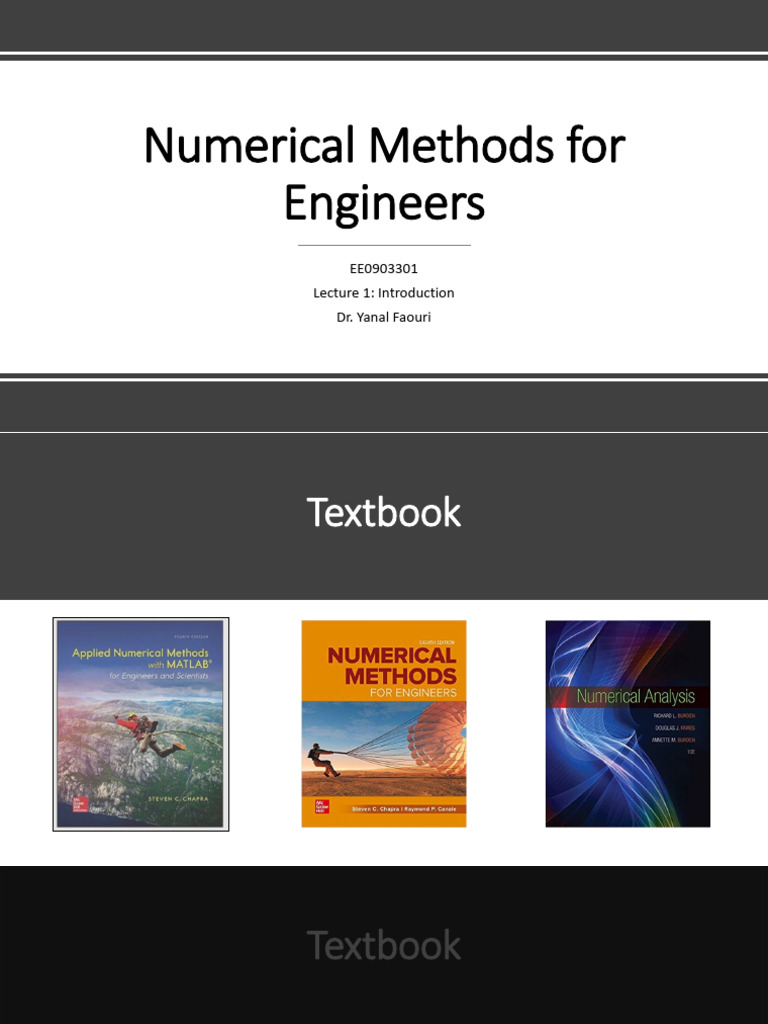 Lecture 1 | PDF | Numerical Analysis | Equations