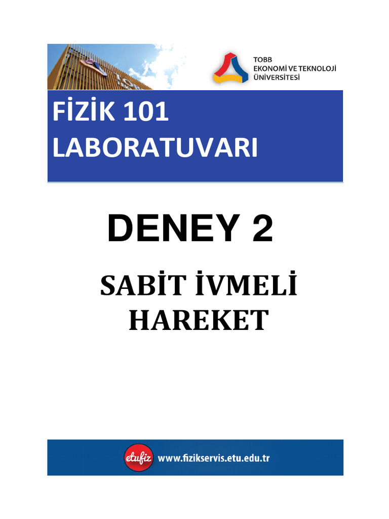 Fi̇z101l-Deney 2-2023-2024-Güz Dönemi̇ | PDF