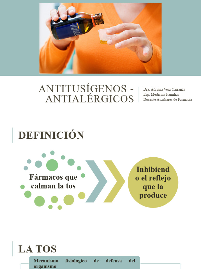 Guía de Antitusígenos para Farmacéuticos | PDF | Tos | Resfriado comun