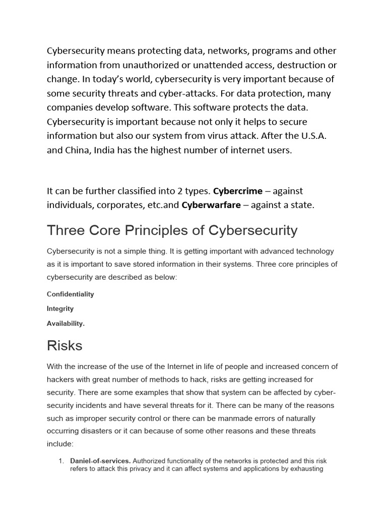 Cyber Security Best Practices | PDF | Security | Computer Security