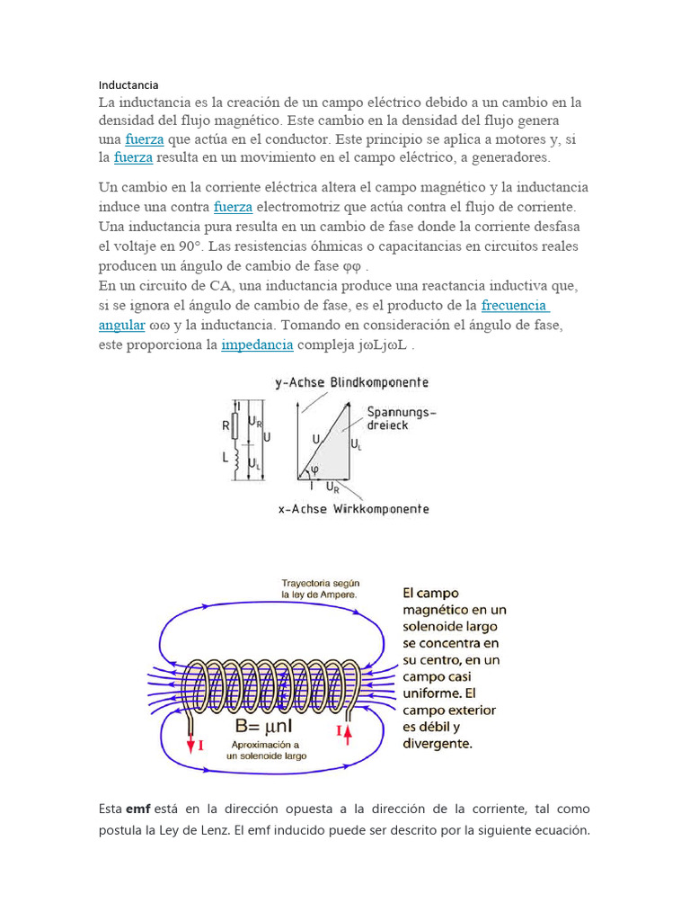 Inductancia Consulta Pàra Circuitos Electricos | PDF | Inductor ...