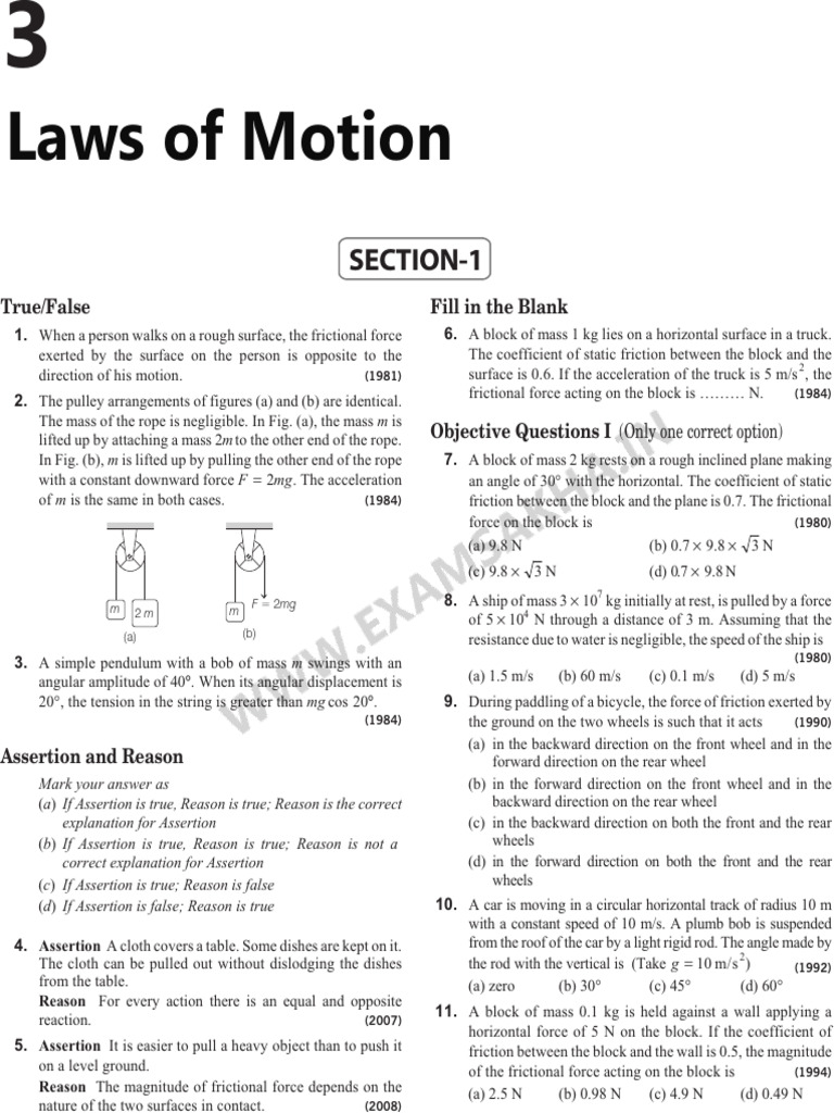 3 - NLM | PDF | Force | Friction