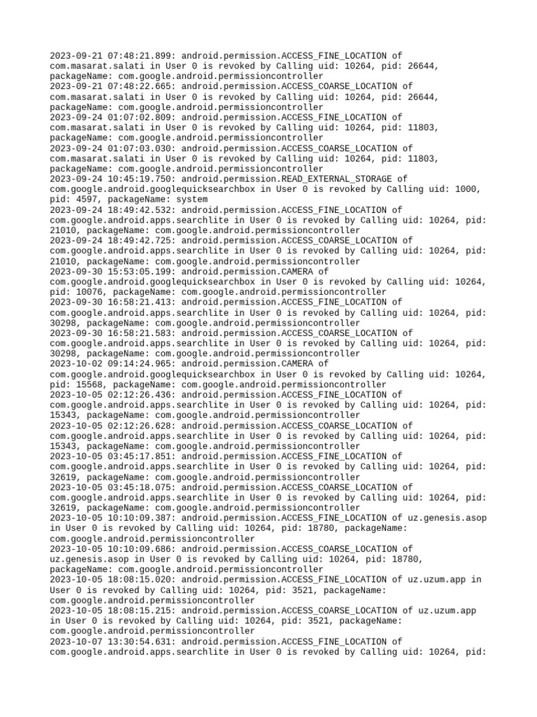 Perm Debug Info | PDF