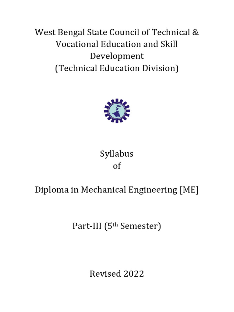 DME - 5th Semester Syllabus - 2020-21 | PDF | Internal Combustion Engine | Pressure