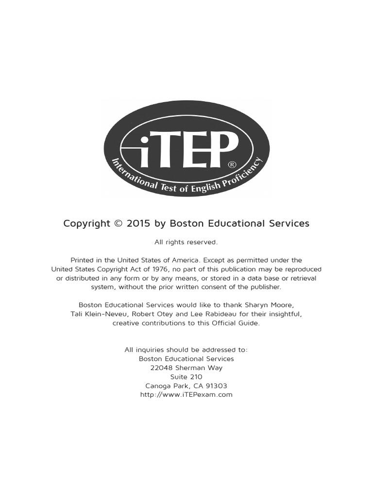 Guia de Preparacion iTEP | PDF | Noun | Part Of Speech