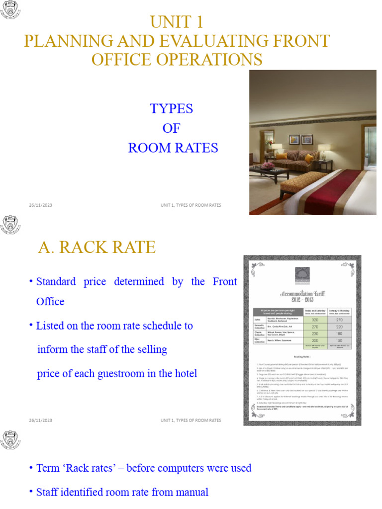 Hotel Room Rate Strategies | PDF | List Price | Business