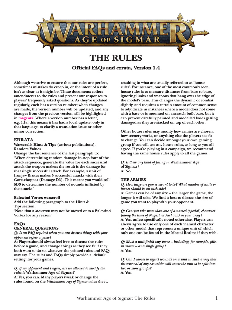 AoS FAQ May 18 | PDF | History