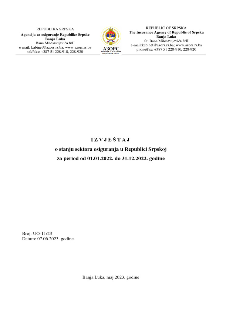 Izvjestaj S2022G | PDF