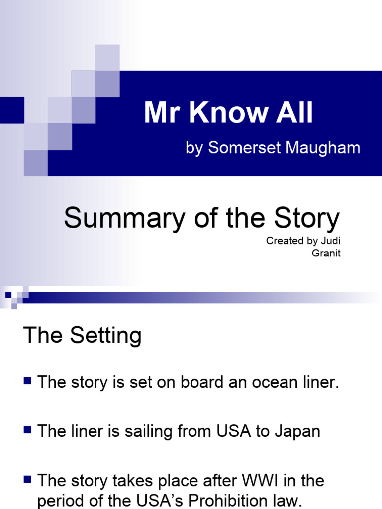 Mr. Know All: A Character Analysis | PDF | Classics