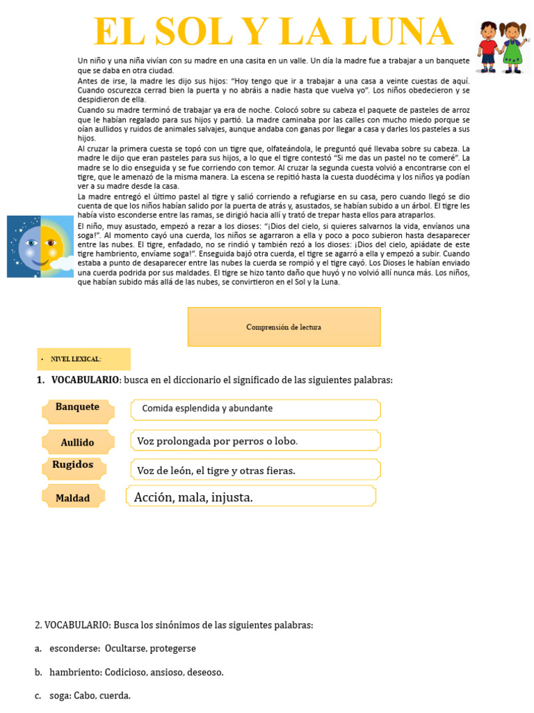 La leyenda del sol y la luna | PDF