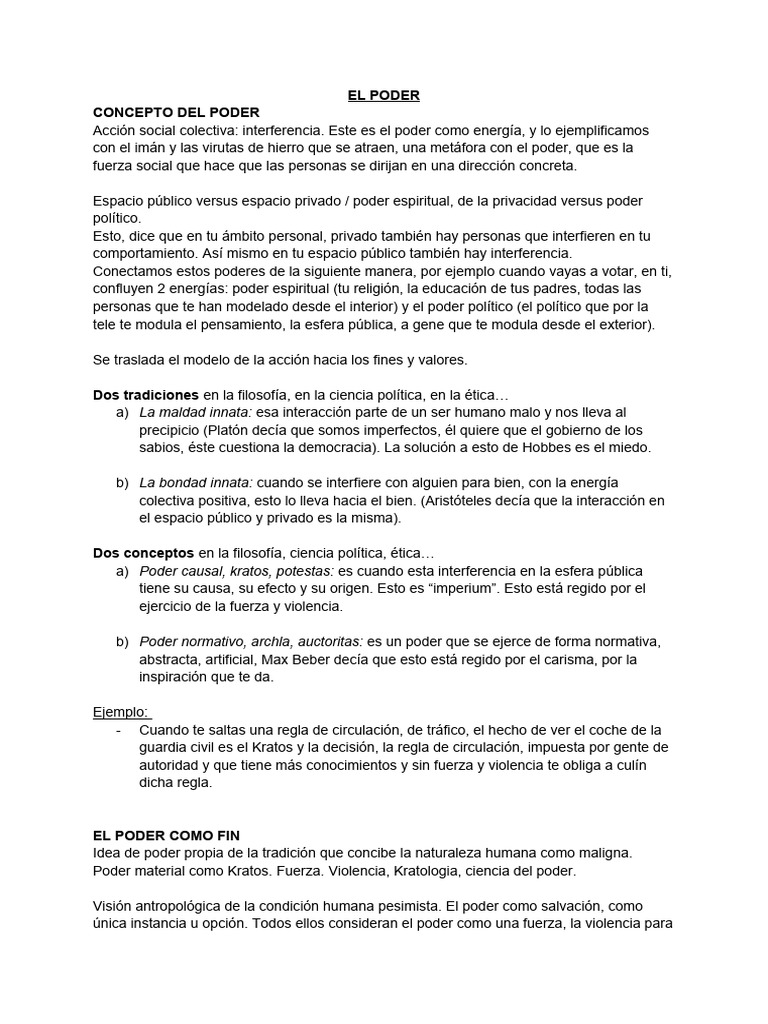 Tema 3: El Poder | PDF | Amianto | Teoría