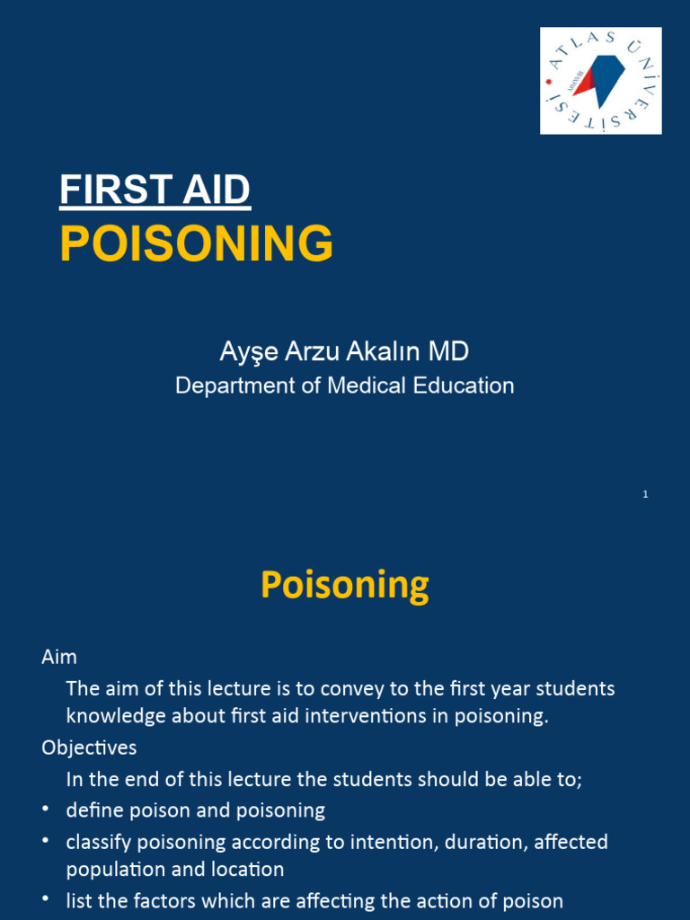 First Aid: Poisoning | PDF | Rabies | Poison