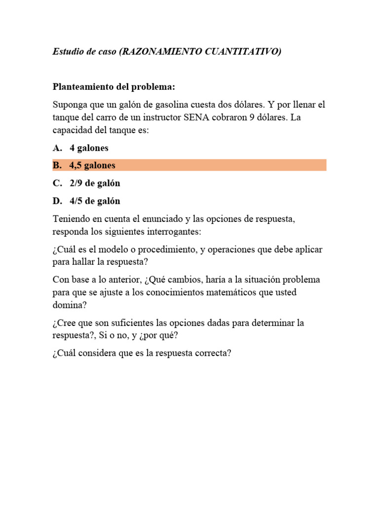 Razonamiento Cuantitativo | PDF