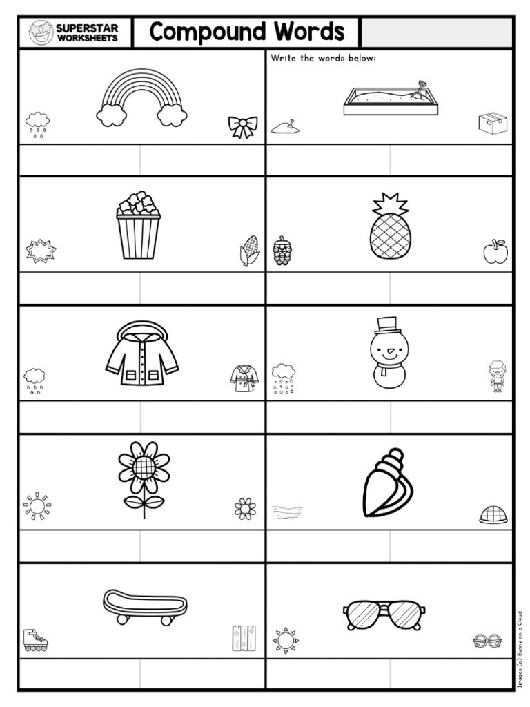 Compound Words Worksheet Divide 3 | PDF