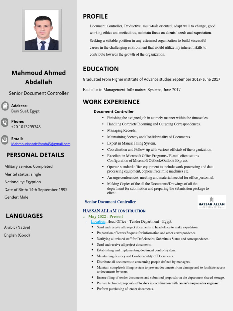 Mahmoud Abdallah - CV. | PDF | Software | Microsoft Office