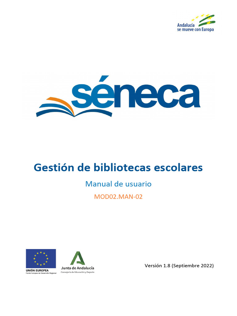 Gestión De Bibliotecas Escolares Manual De Usuario Versión 1 8