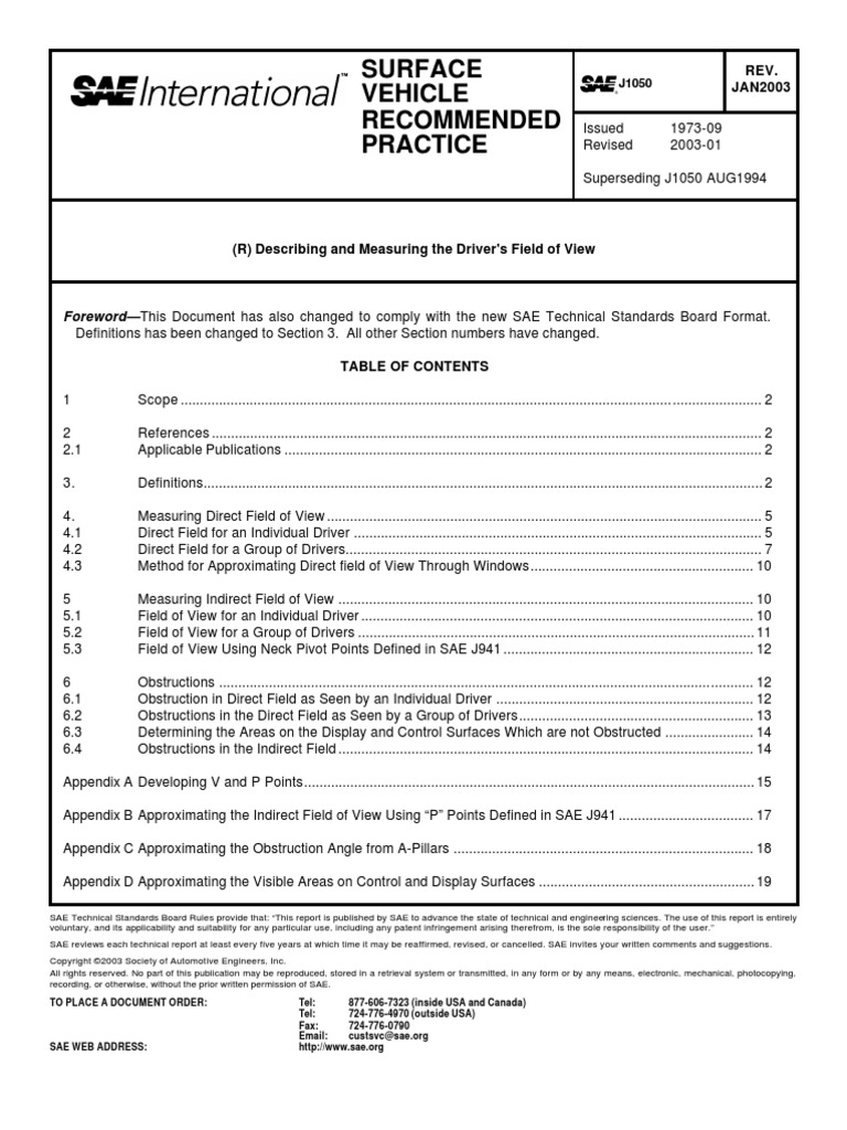 SAEJ1050 | PDF | Ellipse | Angle