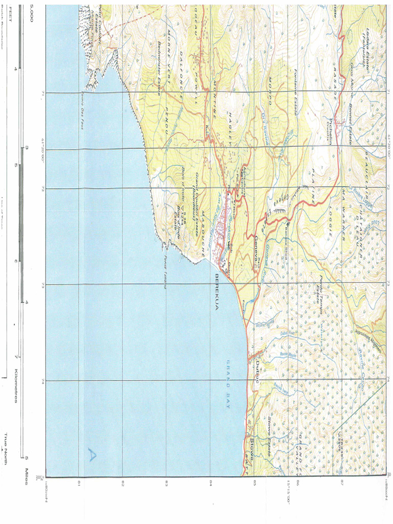 CSEC Geography June 2018 P2 Map | PDF