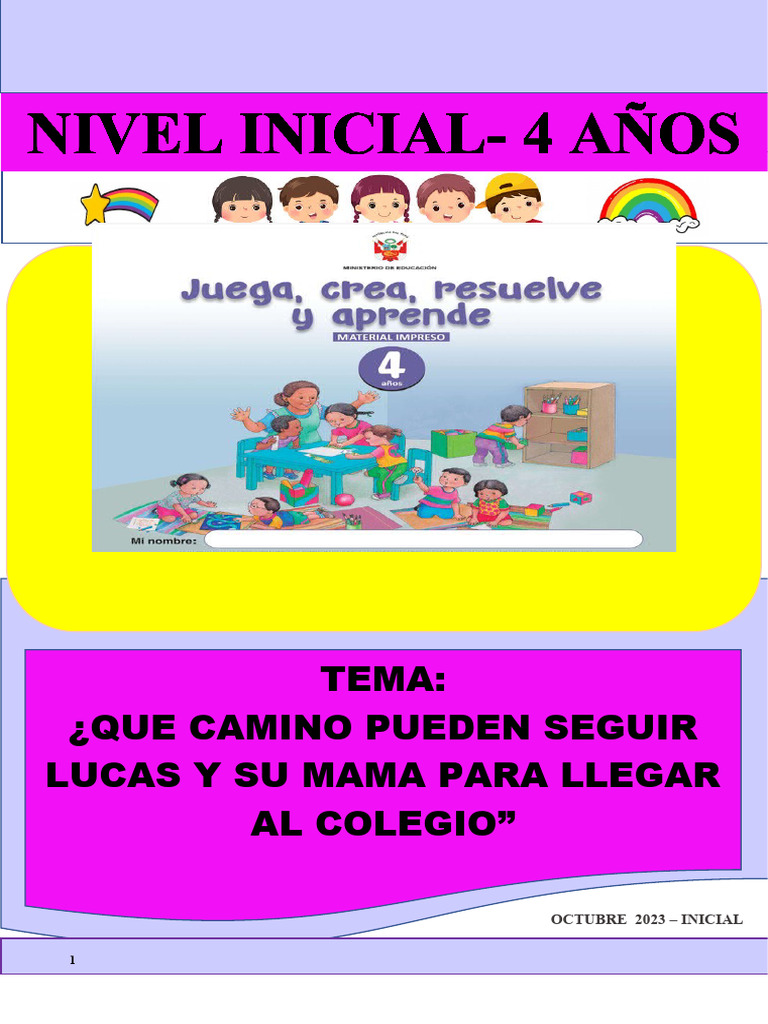Actividad Complementaria - 4 Años-1 | PDF | Evaluación | Aprendizaje