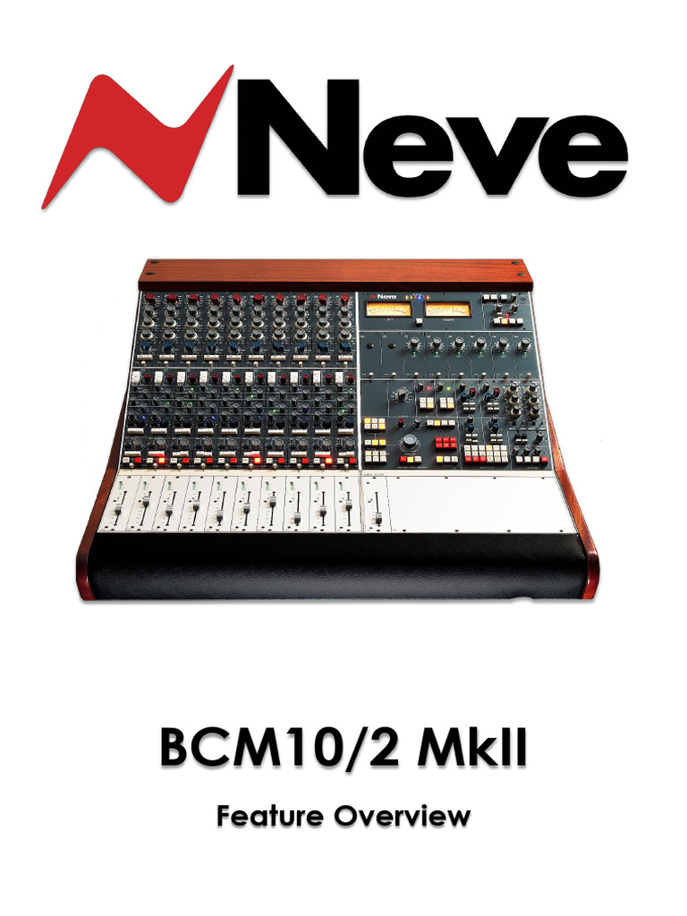 BCM10 2 MK2 Feature Overview | PDF | Amplifier | Acoustics