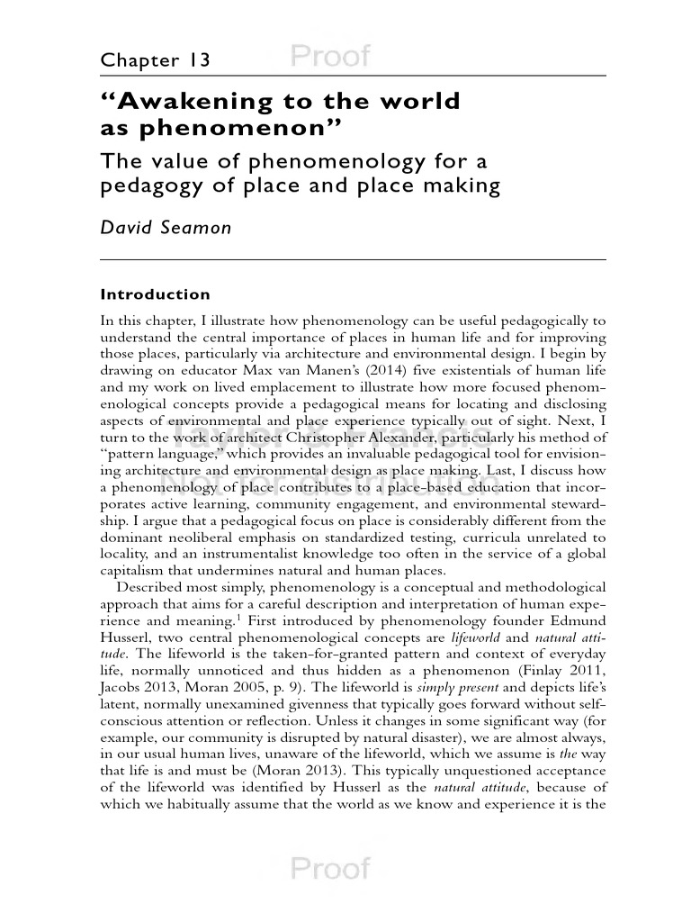 Awakening To The World As Phenomenon TH | PDF | Phenomenology ...