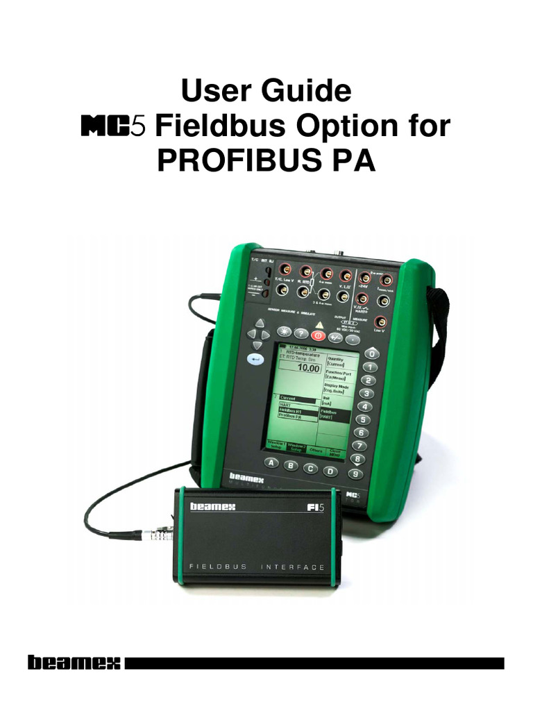 Beamex MC5 Profibus Option Manual ENG | PDF | Calibration | Computer Science