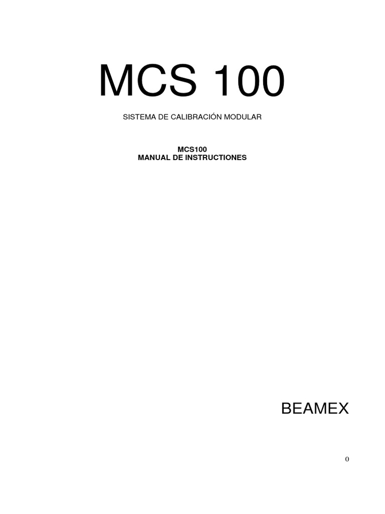 Beamex MCS100 Manual ESP | PDF | Tornillo | Calibración