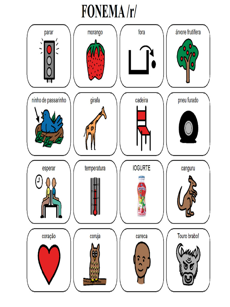 Fonema R Nomeação | PDF