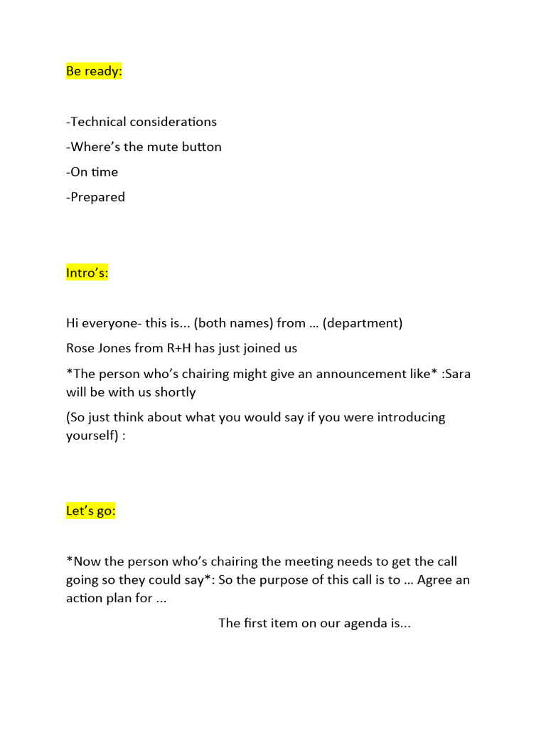 Effective Meeting Communication Tips | PDF