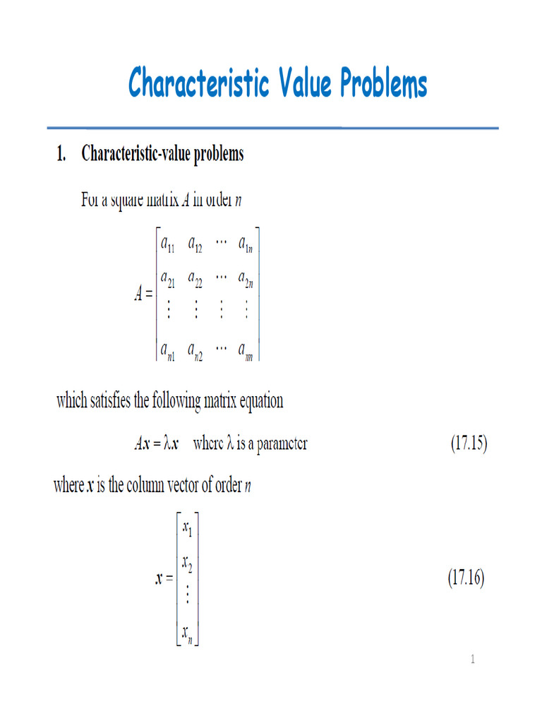 E I Gen Problem Matrix | PDF | Eigenvalues And Eigenvectors | Matrix (Mathematics)