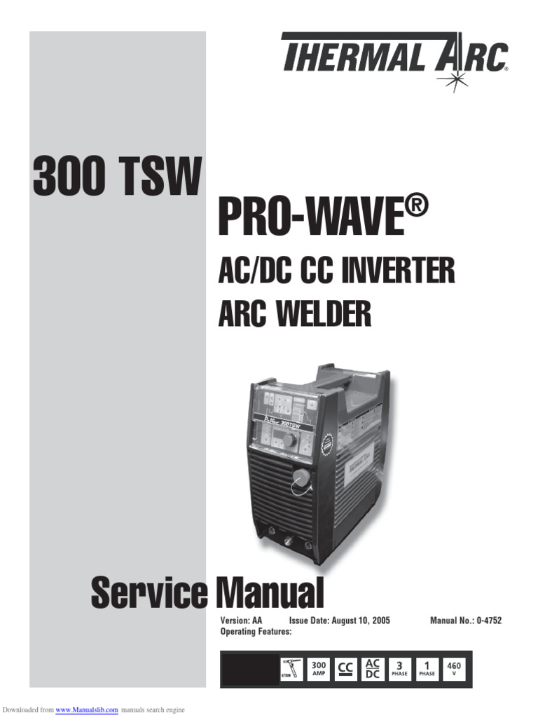 Prowave 300 TSW | PDF | Welding | Construction